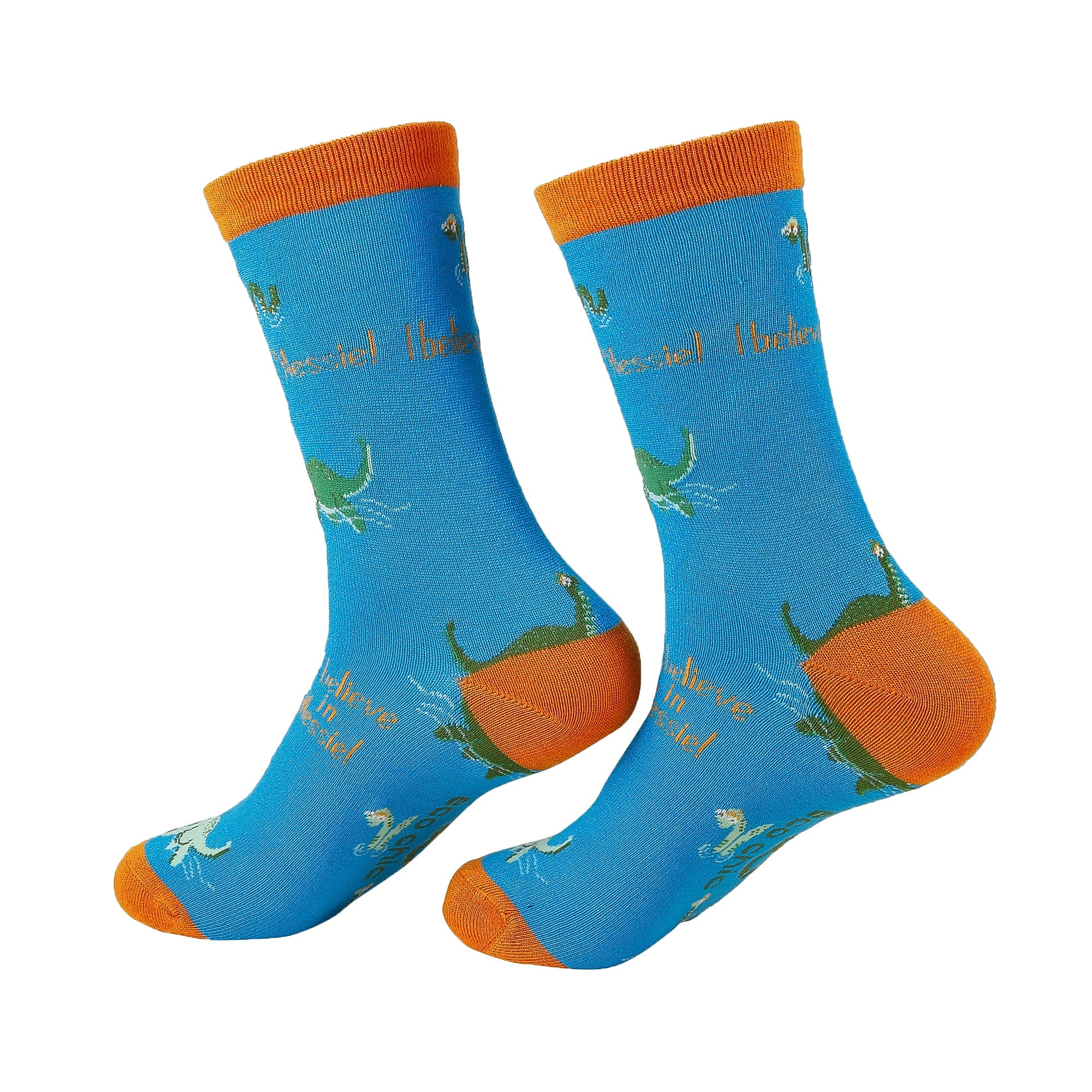 SK93BU - Eco Chic Eco-Friendly Bamboo Socks Nessie Blue – Faye UK Ltd