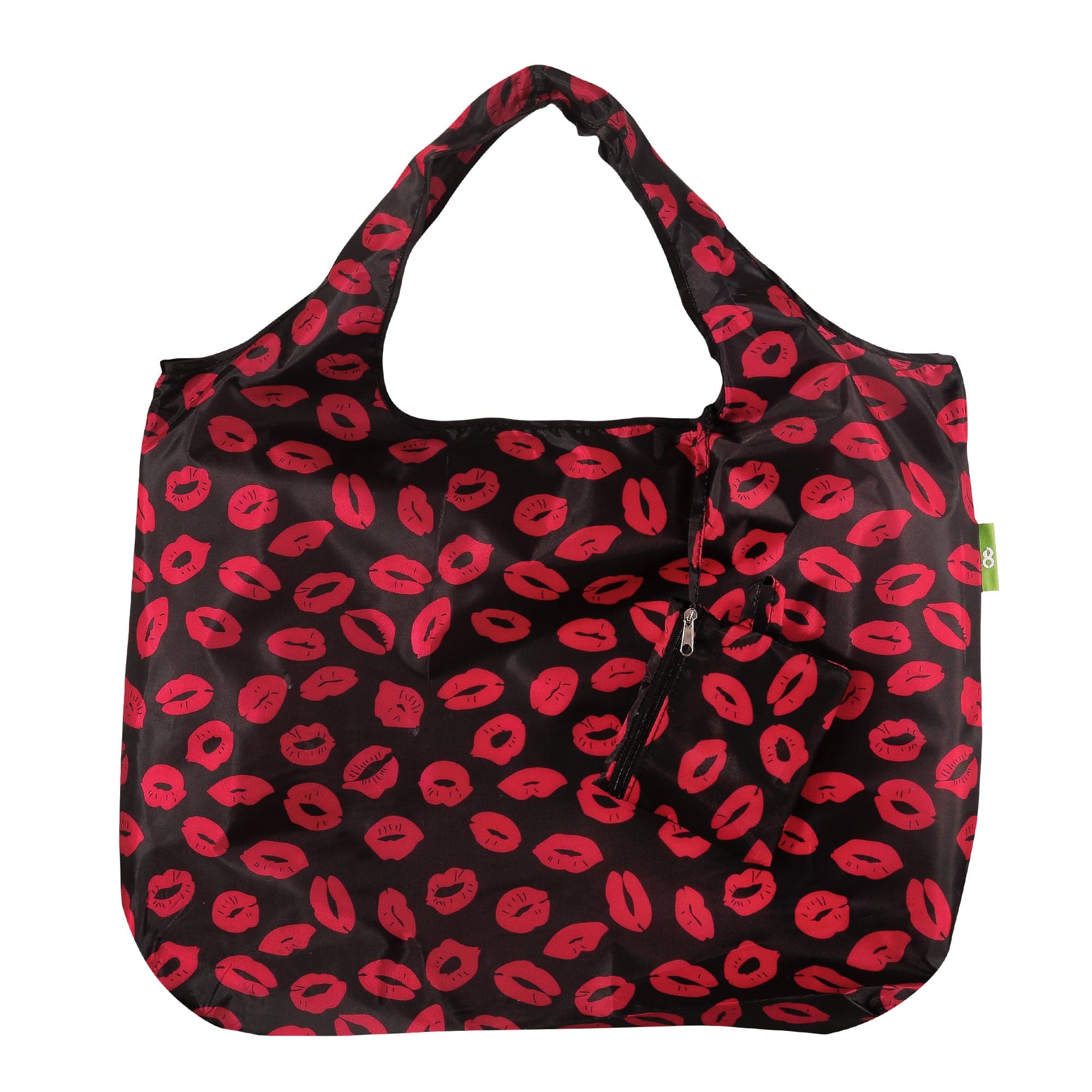 AL05 - Eco Chic Foldable Reusable Large Shopping Bag Kiss (Pack of 2 ...