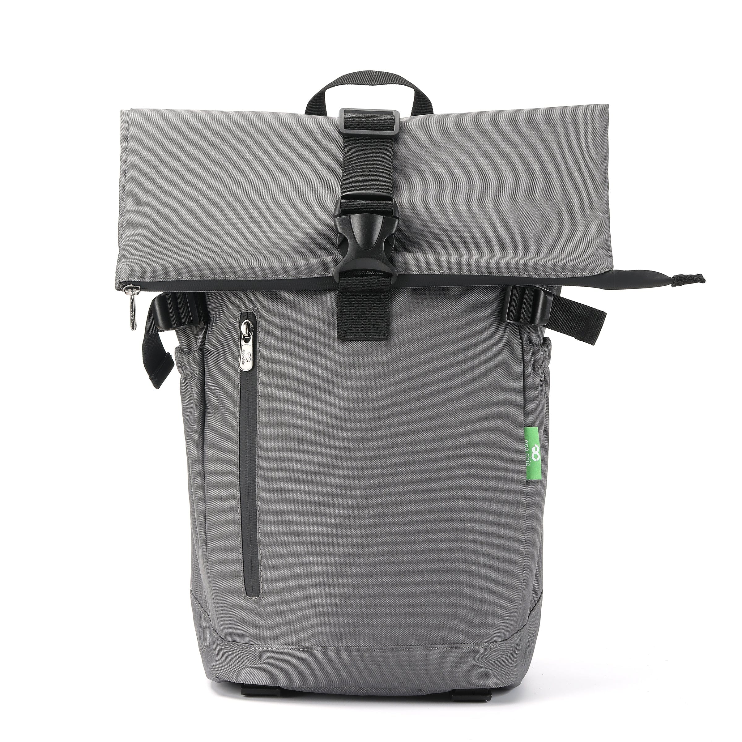 FB1-CB - Eco Chic Recycled Canvas Rollup Backpack - Carbon – Faye UK Ltd